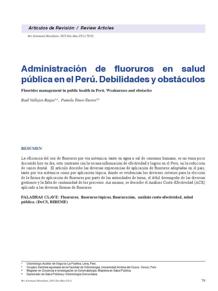 Suministro de Fluor Peru | PDF | Flúor | Perú