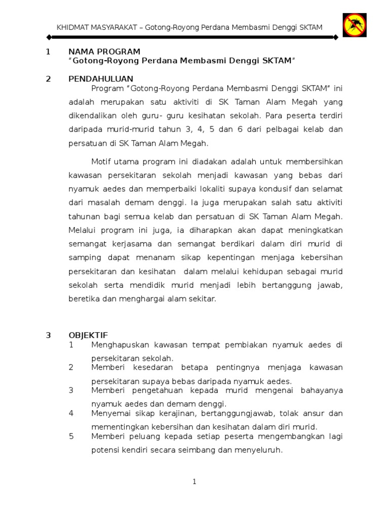 Gotong Royong Basmi Aedes | PDF