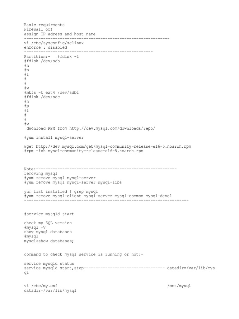Mysql Centos 2 | PDF