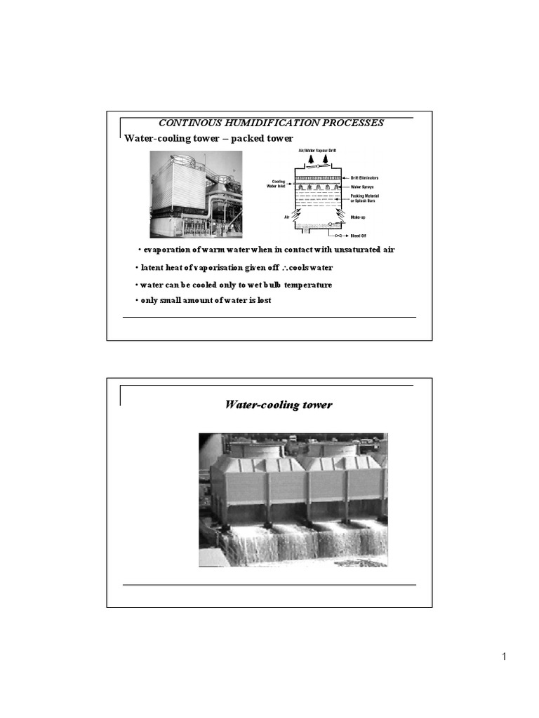 Cooling Tower | PDF | Humidity | Meteorology