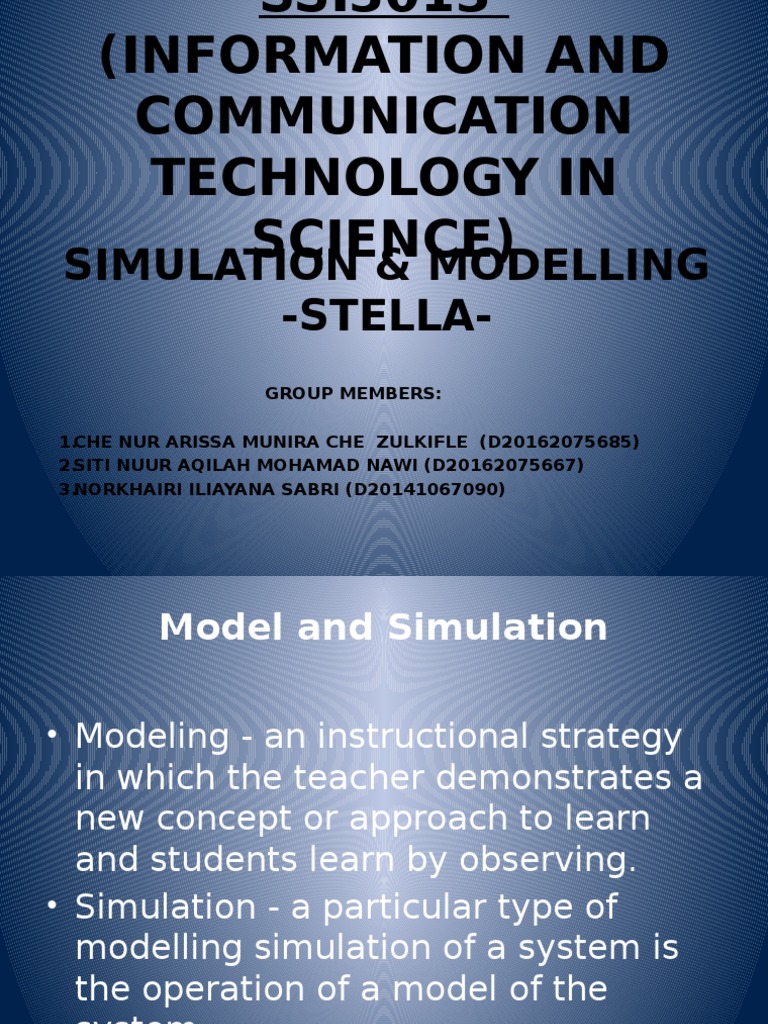 Simulation & Modelling - Stella | PDF | Computer Simulation | Simulation