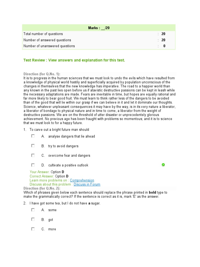 CSC Verbal Ability Test1 | PDF | Phrase | Test (Assessment)