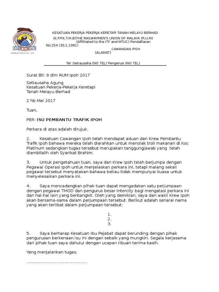 Format Surat Rasmi | PDF