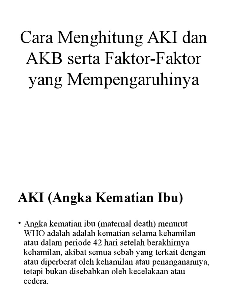 Rumus Aki Akb | PDF