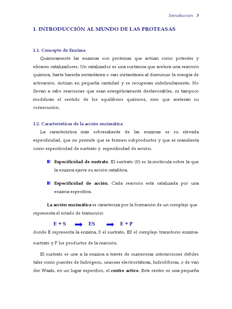 Proteasas | PDF | Proteasa | Enzima