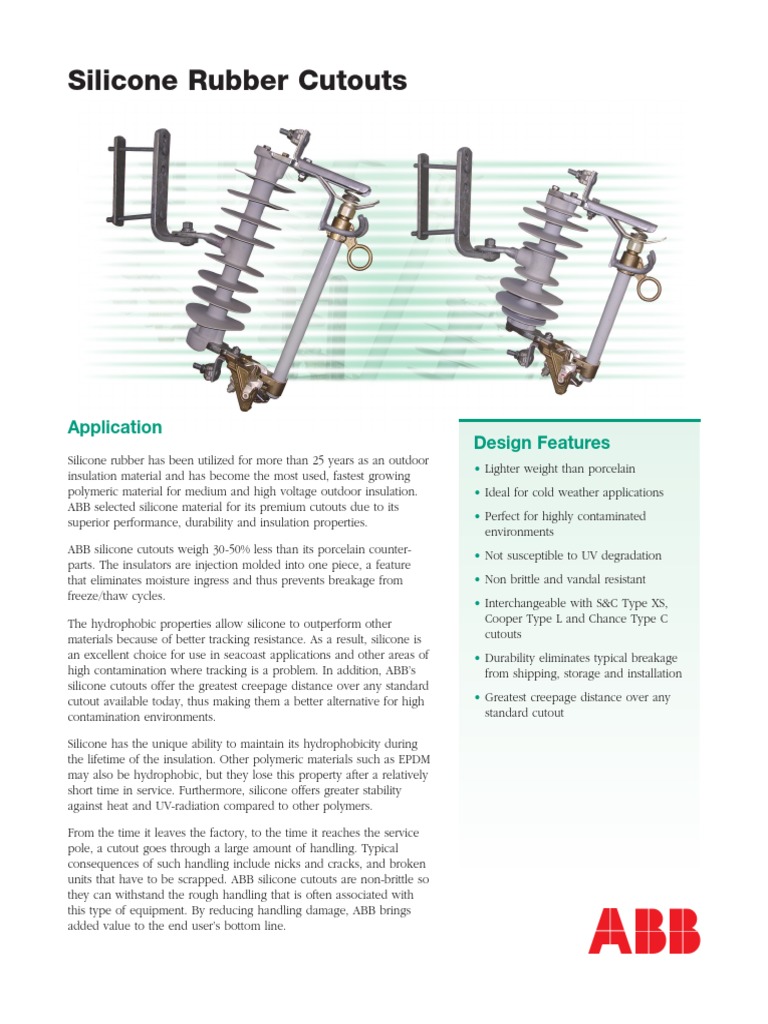 Catalogue FCO ABB | PDF | Silicone | Insulator (Electricity)