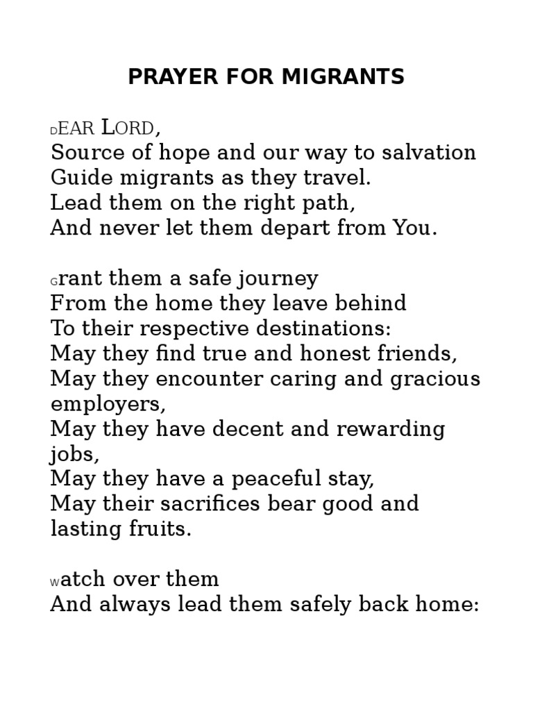 Prayer For Ofw | PDF