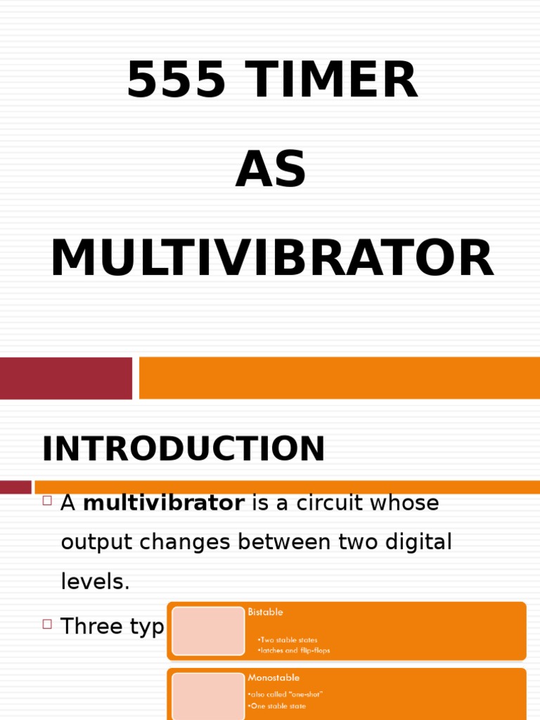 Exploring the 555 Timer IC: Configurations for Monostable, Bistable, and Astable Multivibrators ...
