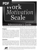 Work Motivation Scale | PDF | Motivational | Motivation