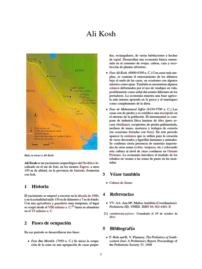 Ali Kosh | PDF | Neolítico | Arqueología