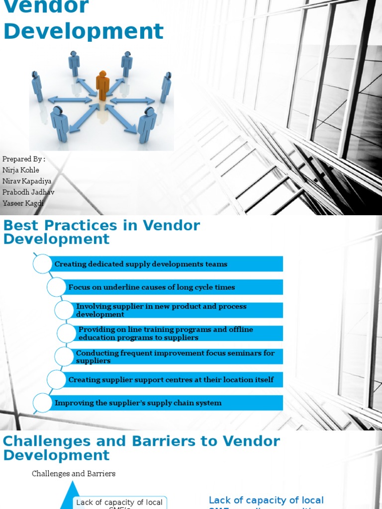 Vendor Development | Supply Chain | Business