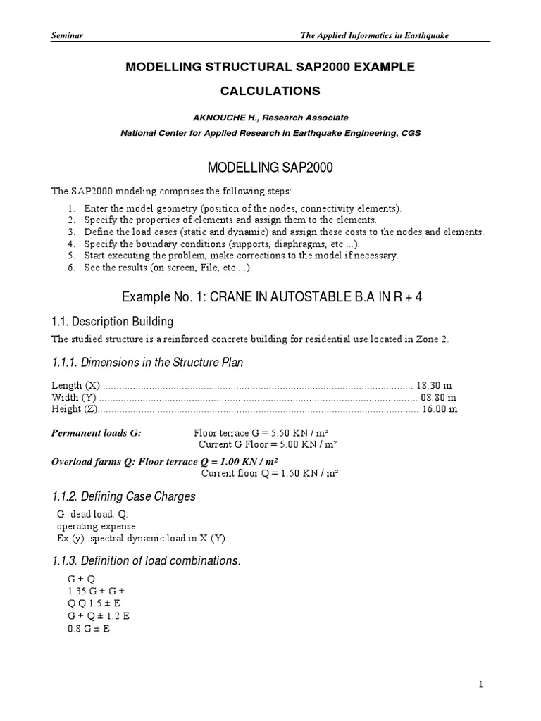 Structural Modelling Using Sap2000 | PDF | Structural Load | Spectral Density