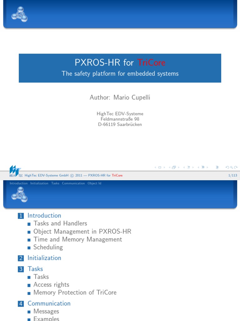 Presentation Tricore | PDF | Real Time Computing | Scheduling (Computing)