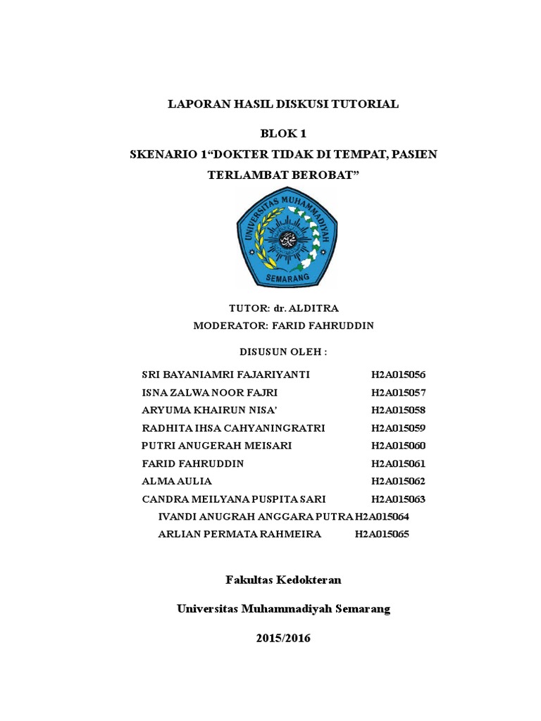 Laporan Hasil Diskusi Tutorial 1 | PDF