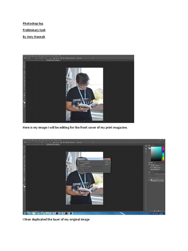 Photoshop Log Preliminary Deadline | PDF | Art