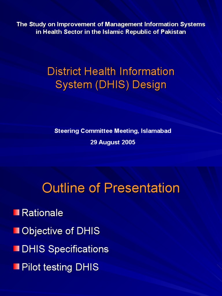District Health Information System (DHIS) Design | PDF | Data Quality ...
