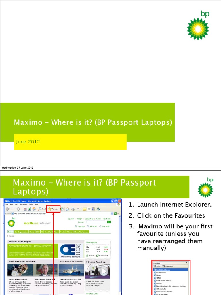 BP - Where Is Maximo & How To Find Maximo Userform v2 | PDF | Internet ...