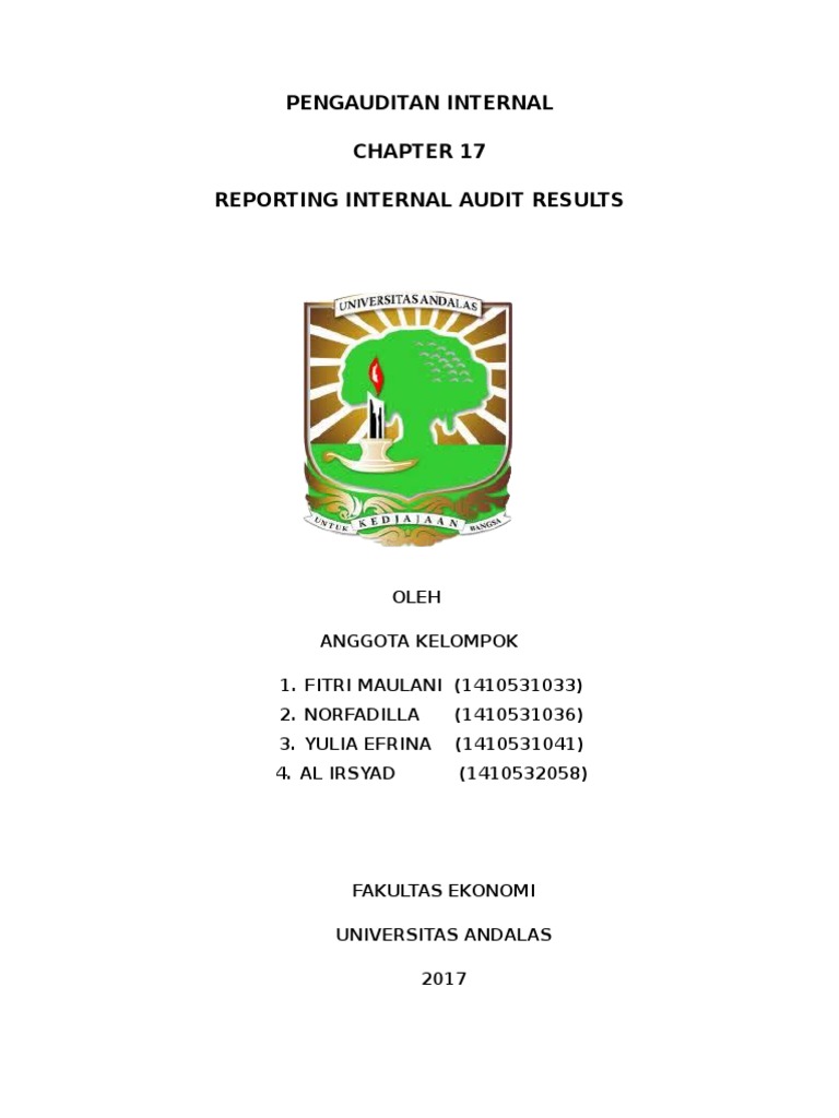 Audit Internal Bab 17 Revisiiii | PDF
