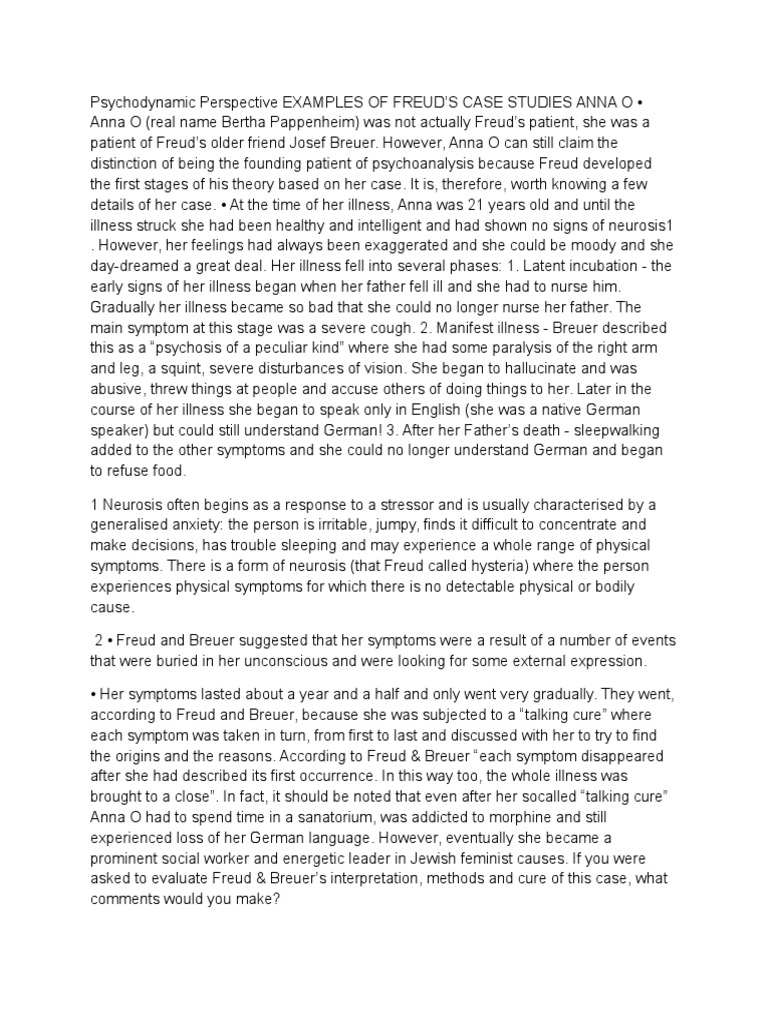 Freud's Classic Case Studies: Anna O, Dora, Little Hans, Rat Man, and ...