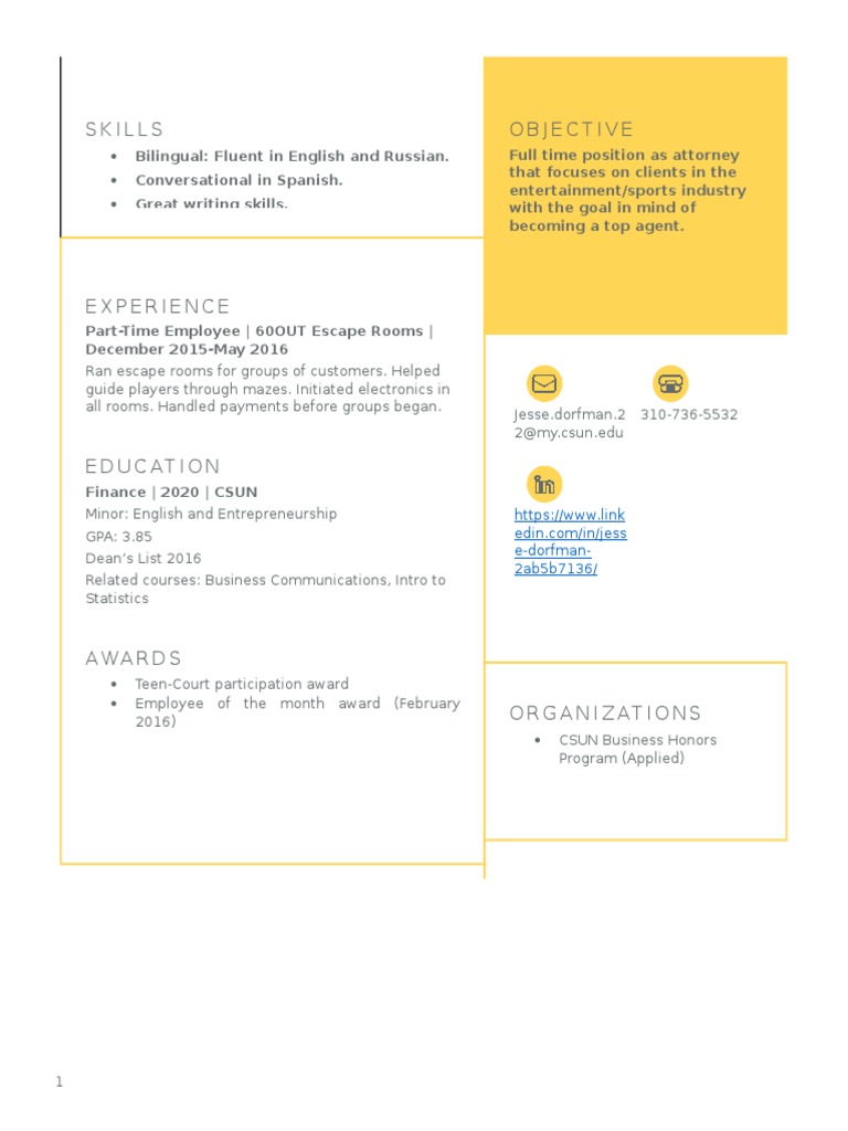 Resume Final Draft | PDF