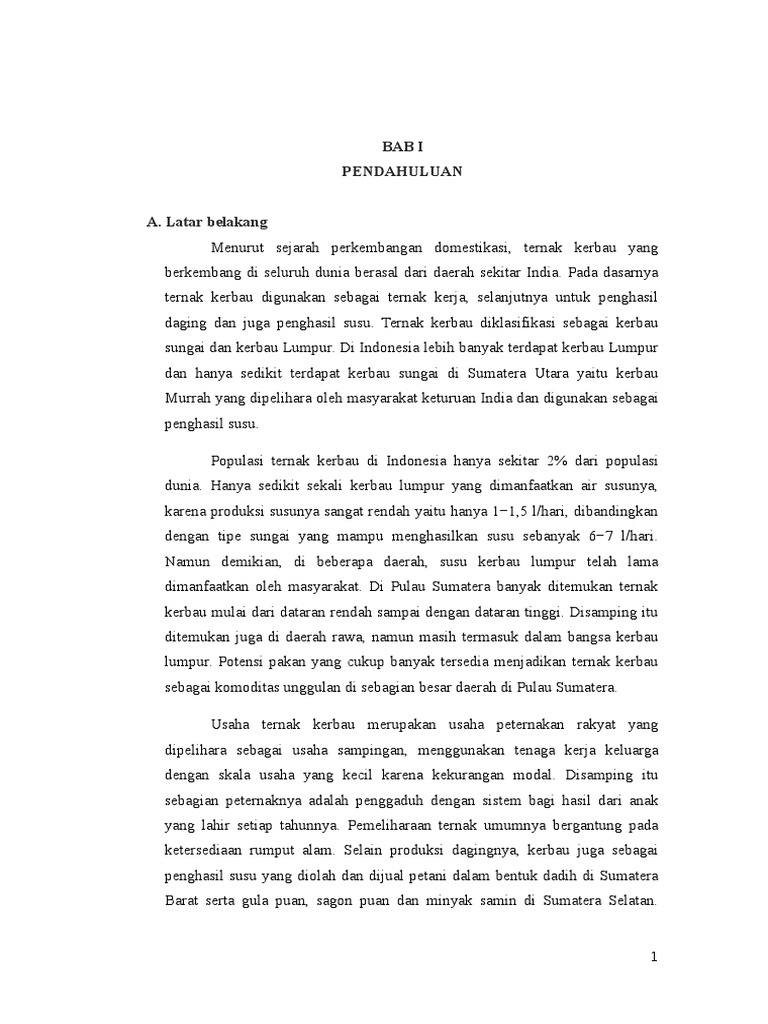 Ternak Kerbau Perah di Indonesia | PDF | Griya & Taman | Kesehatan Holistik