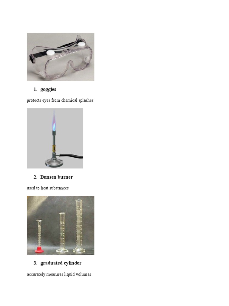 Goggles: Protects Eyes From Chemical Splashes | PDF | Liquids ...