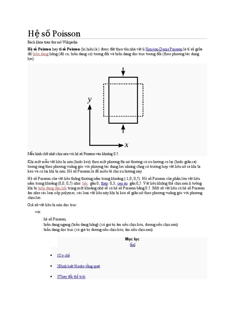 Hệ Số Poisson | PDF