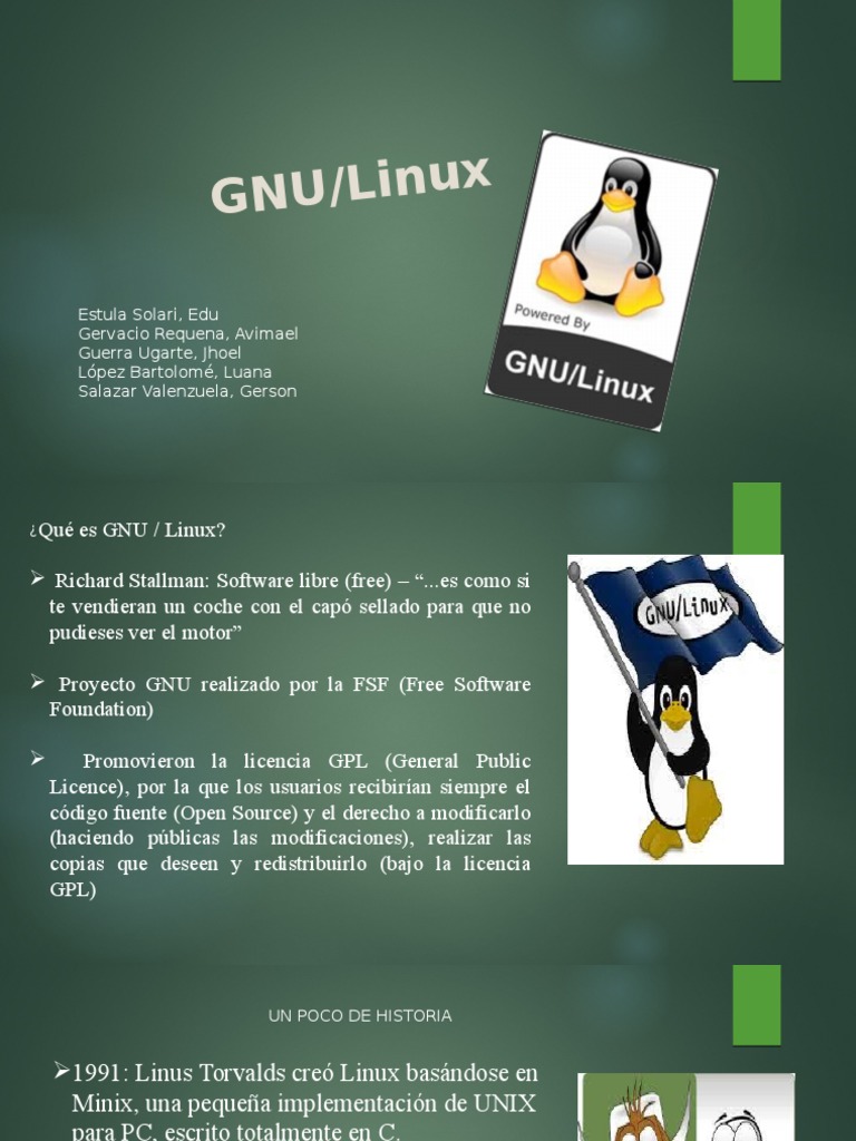 Sistema Operativo GNU/linux | PDF | Distribución de Linux | Contenido libre