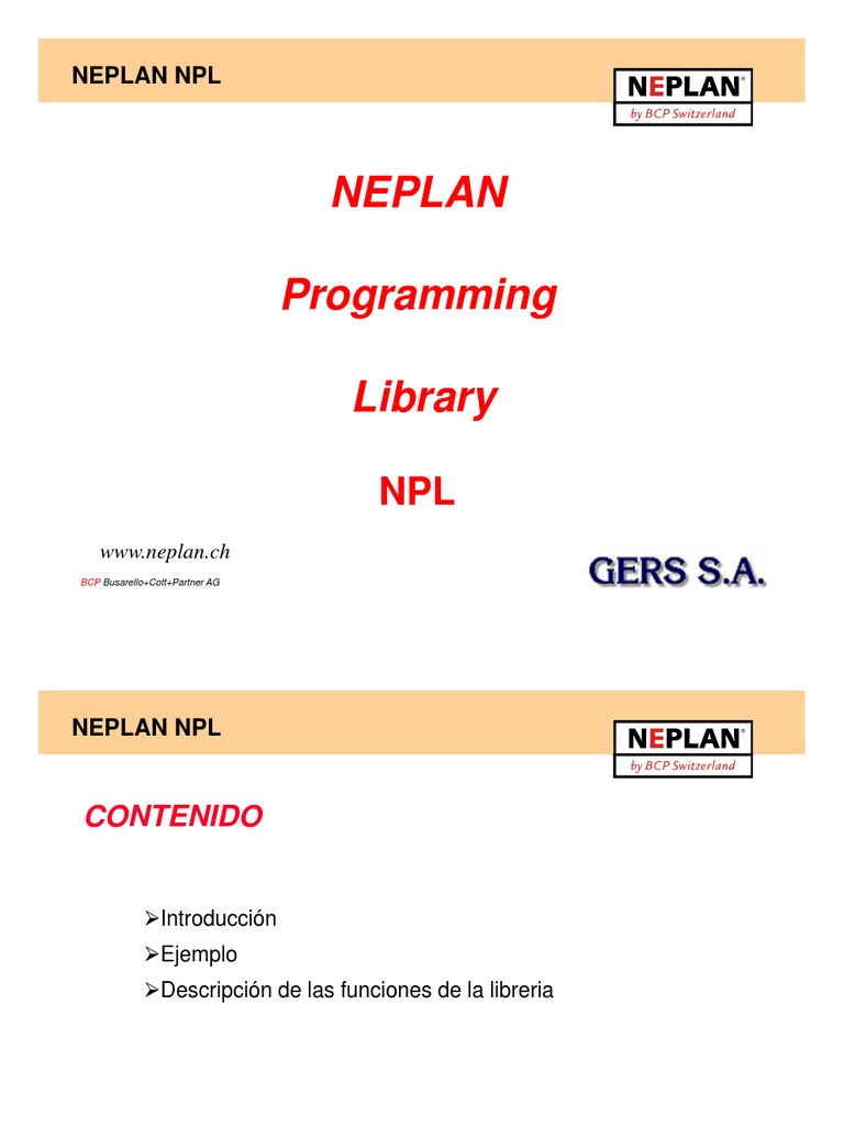3 Neplan-Npl | PDF | C ++ | Software del sistema