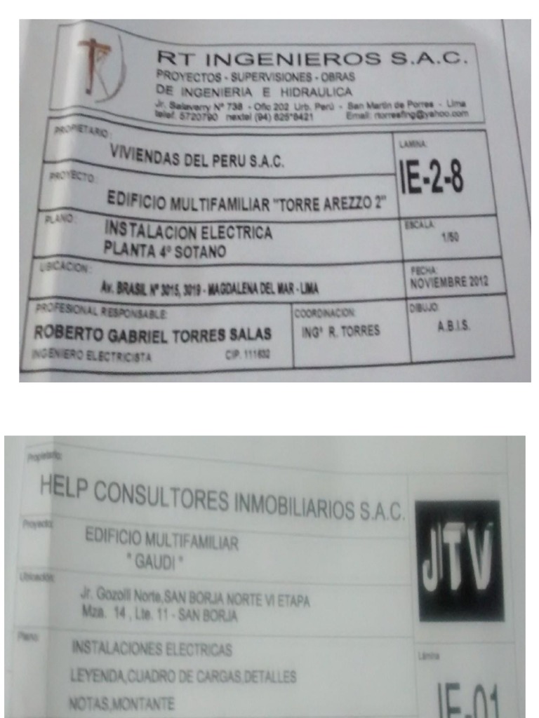 Ejemplo de Rotulo de Plano | PDF