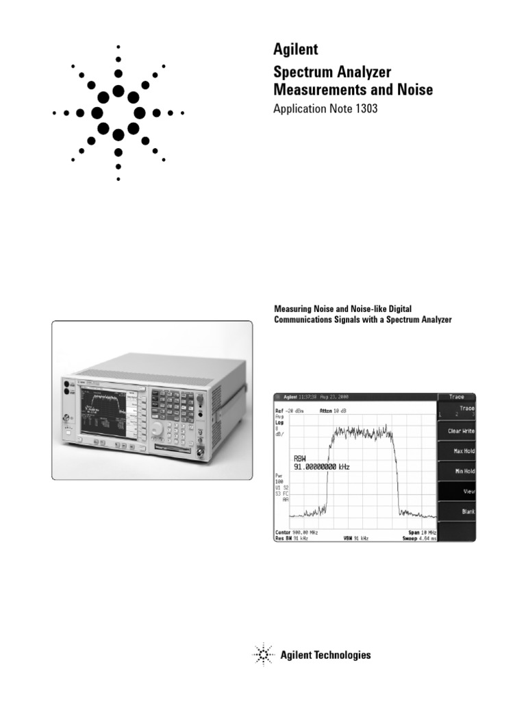 Agilent - Spectrum Analyzer Measurements and Noise PDF | Download Free PDF | Bandwidth (Signal ...