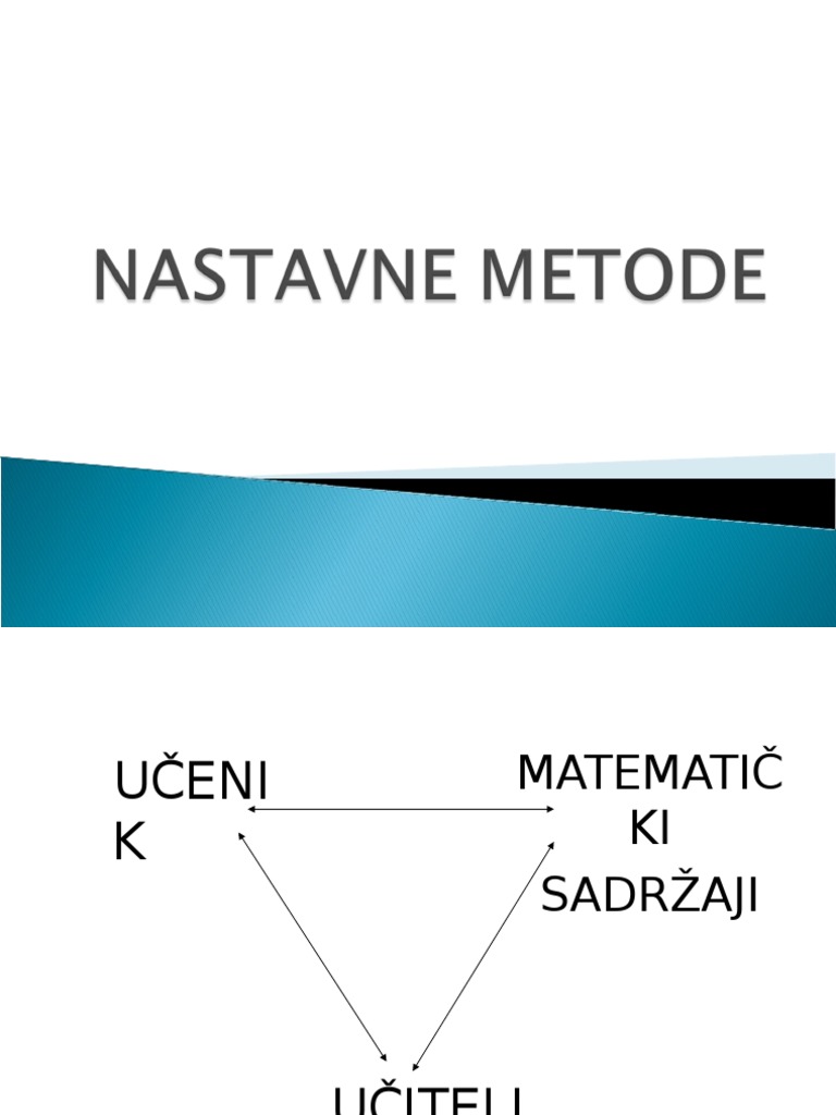 Nastavne Metode | PDF