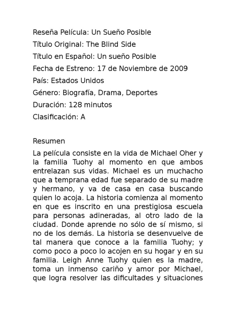 Reseña Película | PDF