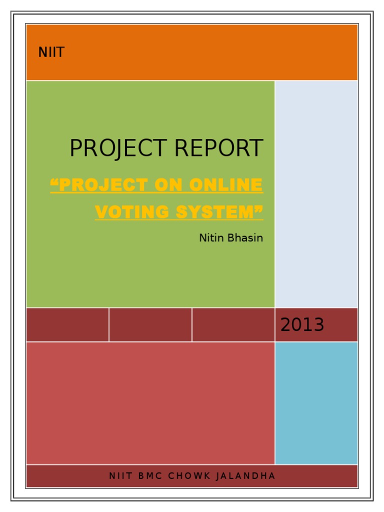 Online Voting System Project Report | PDF | Electronic Voting | Voting ...