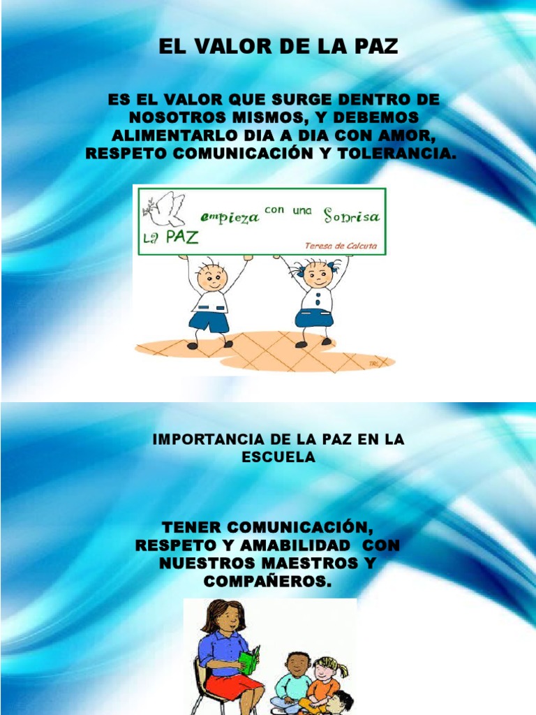 El Valor de La Paz | PDF | Salud y bienestar