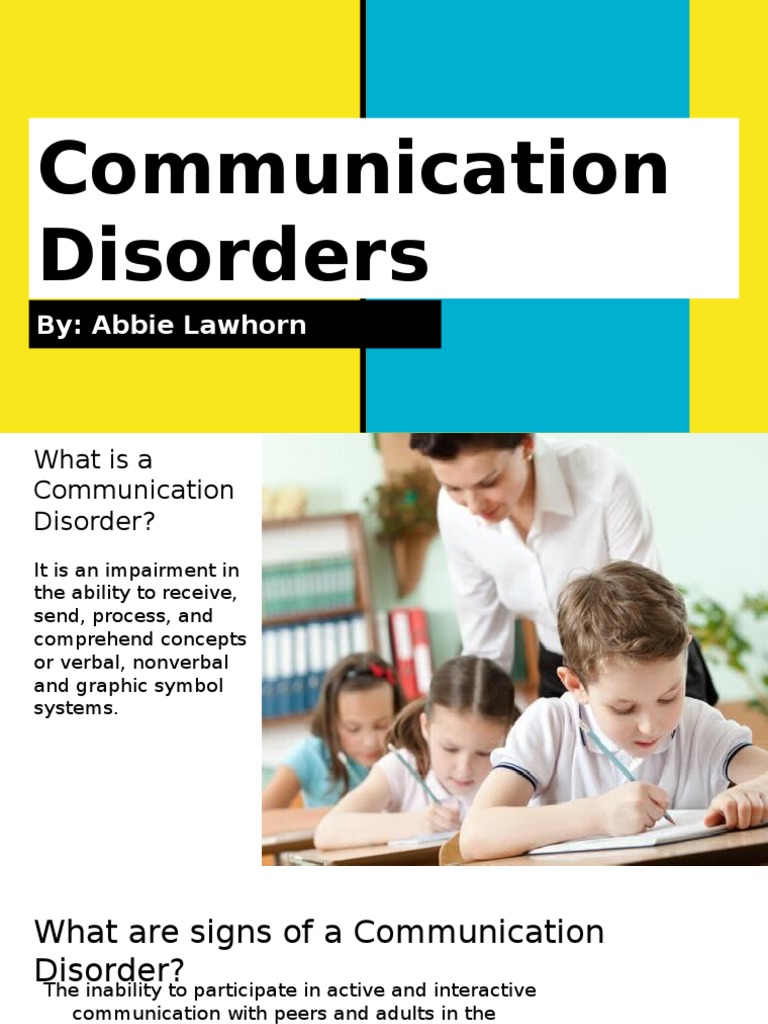 Communication Disorders | PDF