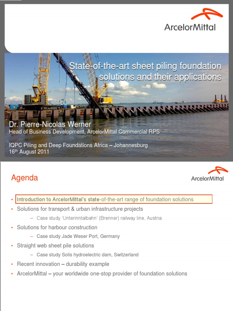 Steel Sheet Piling Design Manual | PDF | Deep Foundation | Tunnel