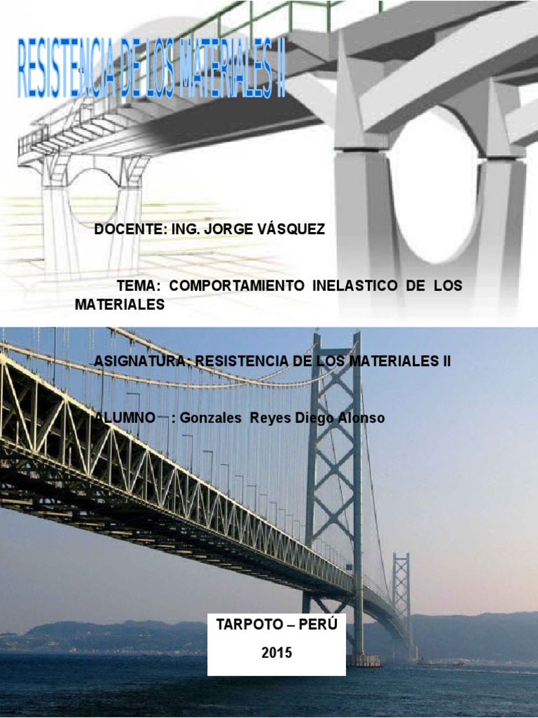 Trabajo Terminado de Comportamiento Inelastico de Los Materiales | PDF ...