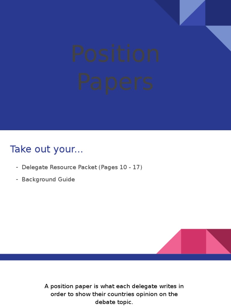 Mun Position Papers | PDF | United Nations | International Relations