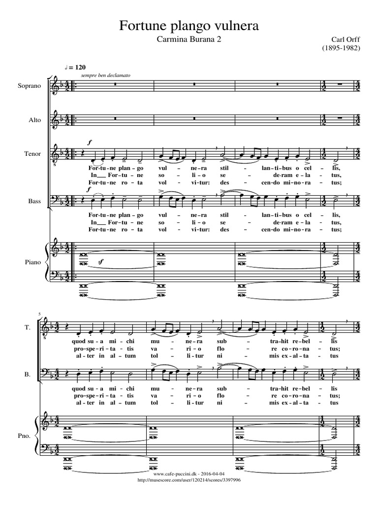 Fortune Plango Vulnera | PDF