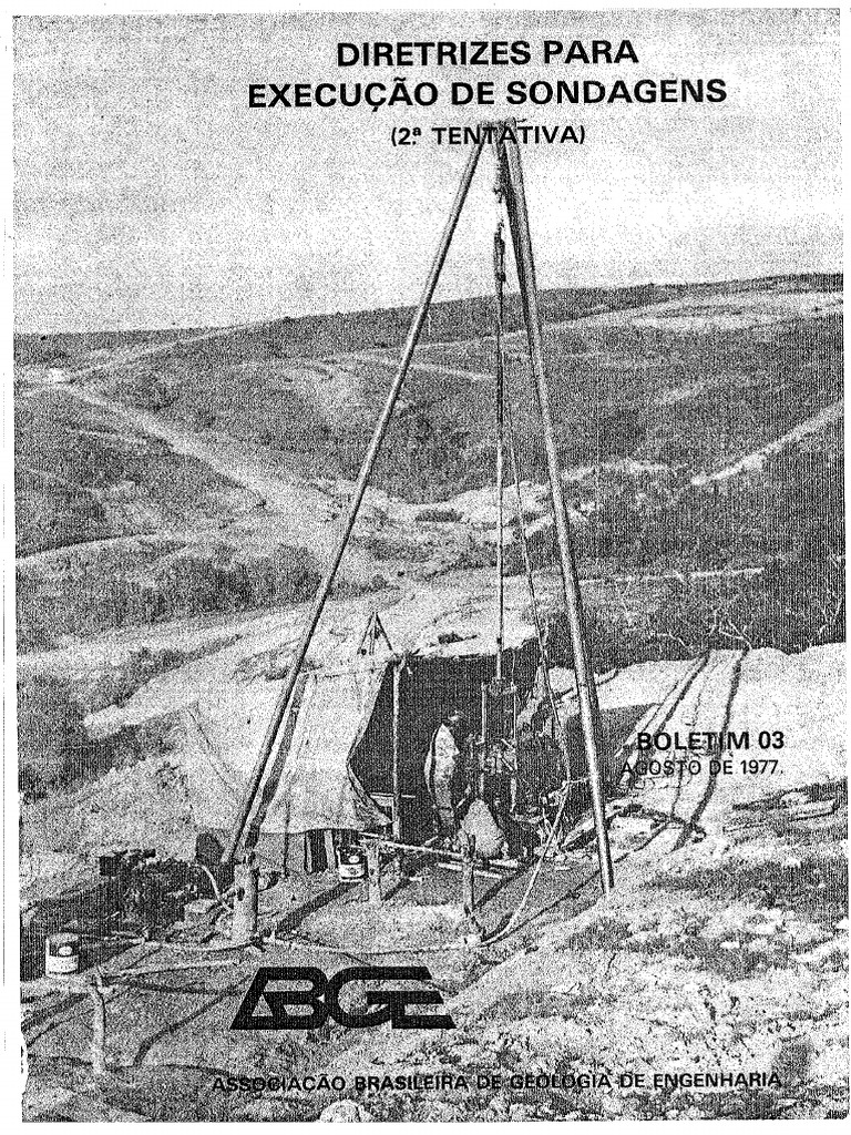 Diretrizes para Execucao de Sondagens Abge PDF | PDF | Martelo | Chuva