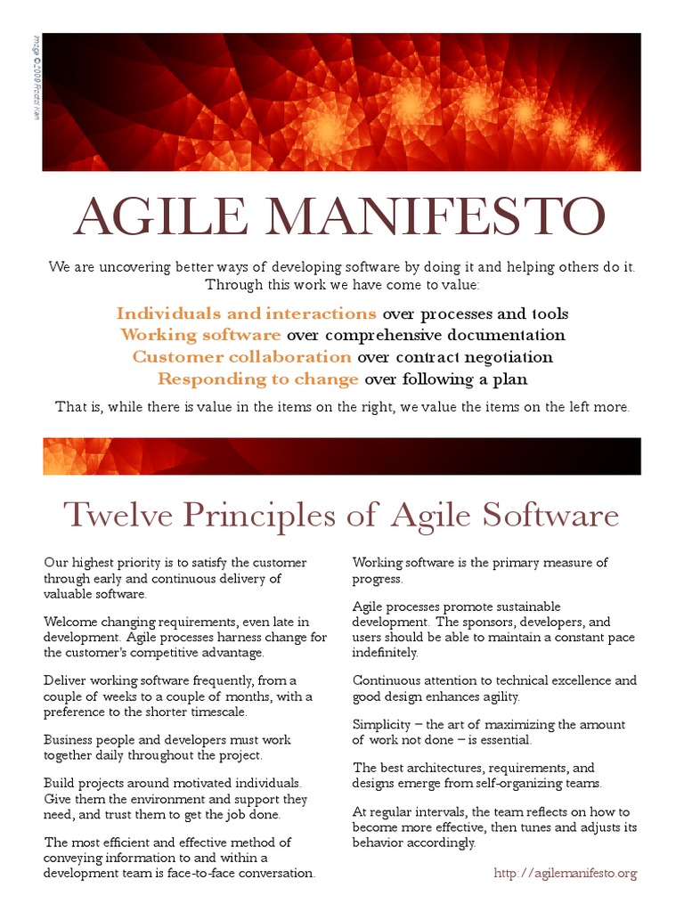 Agile Manifesto | PDF | Agile Software Development | Software