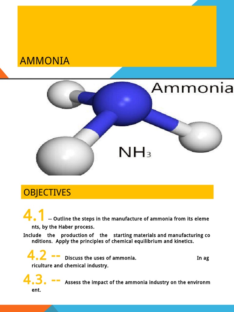 AMMONIA.pptx | Ammonia | Chemical Kinetics