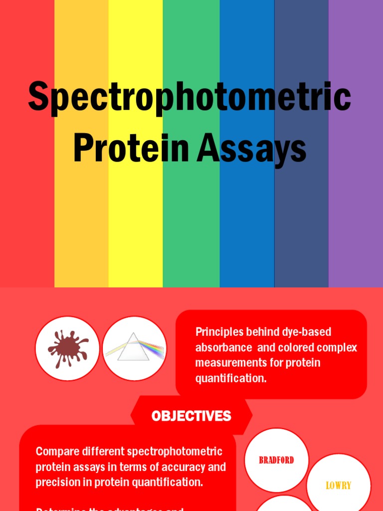 E4 Spectrophotometric Protein Assays | PDF | Spectrophotometry ...