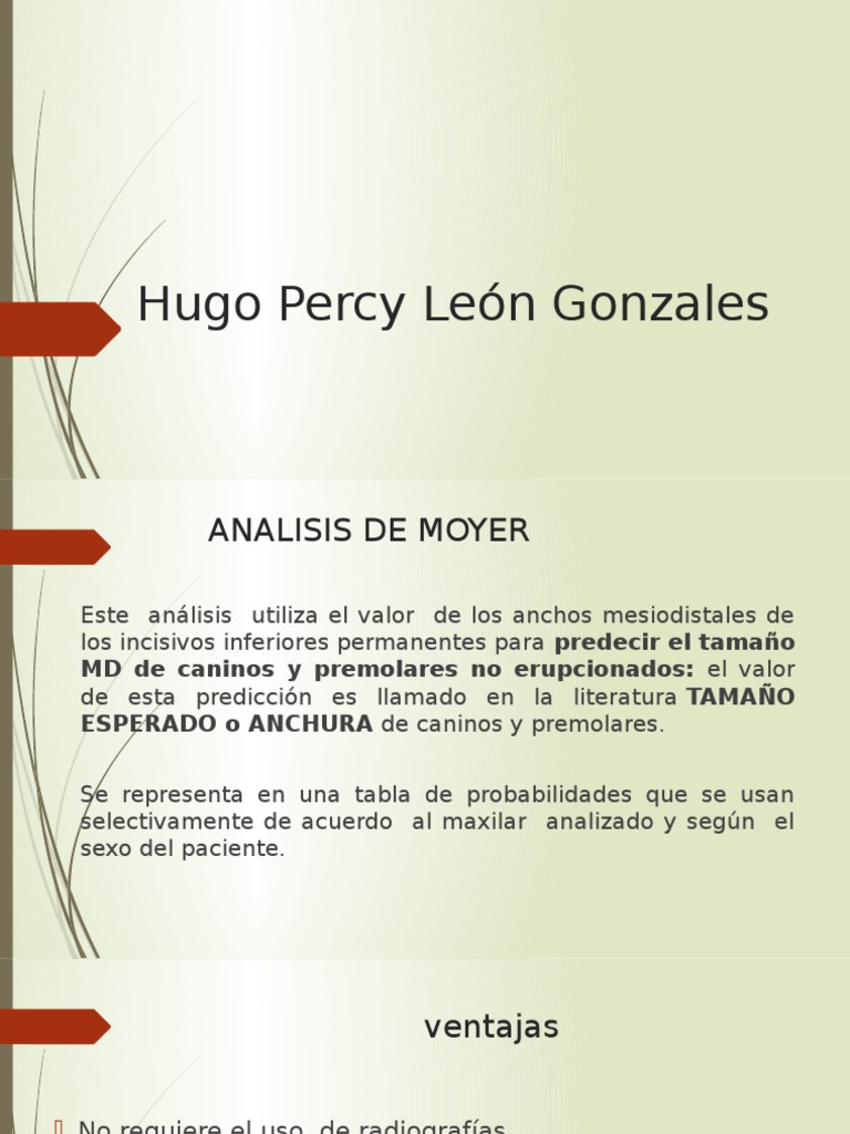 Analisis de Moyers | PDF | Science | Ciencia (general)