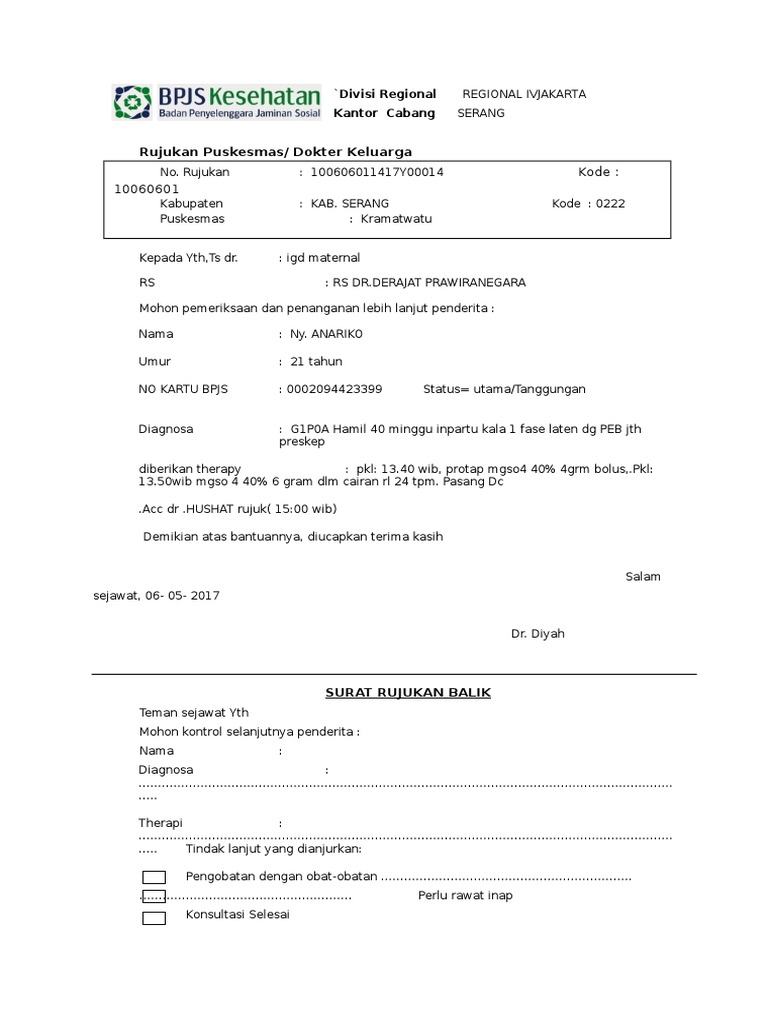 Rujukan Bpjs | PDF | Kesehatan Holistik