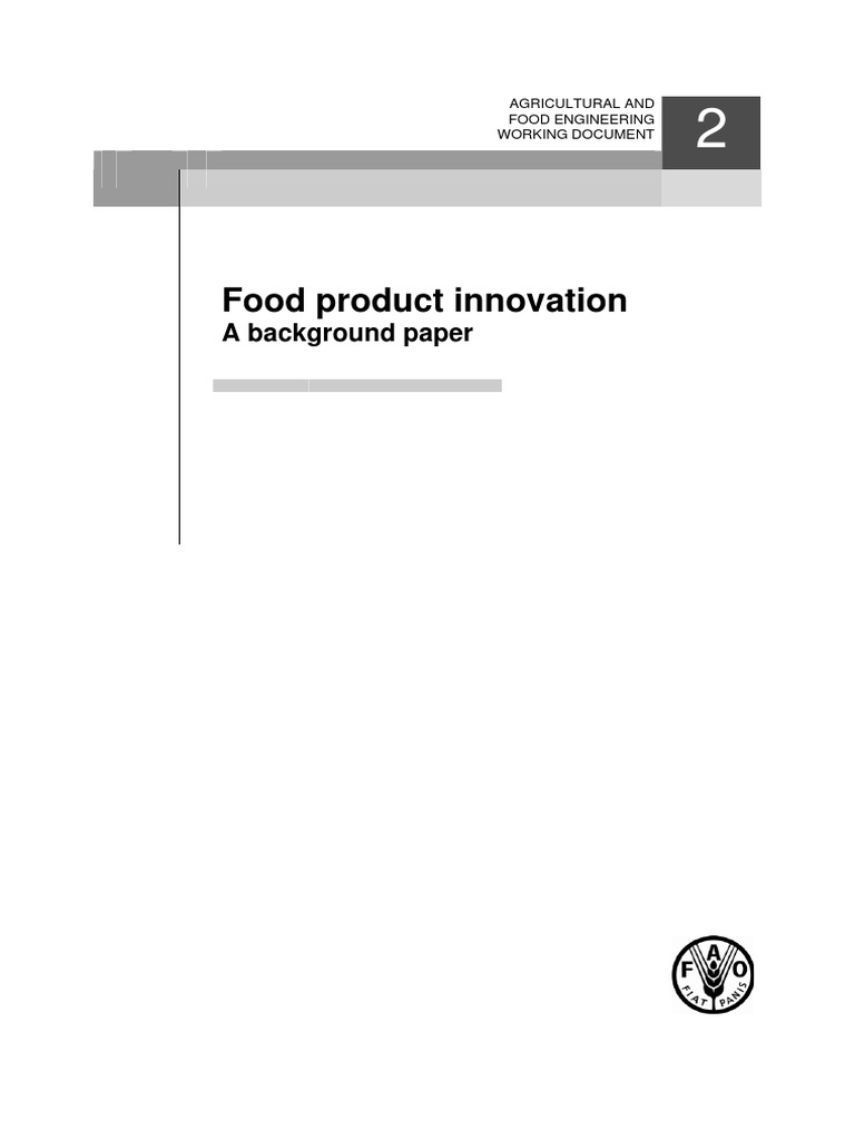 Food Product Innovation PDF | PDF | New Product Development | Innovation