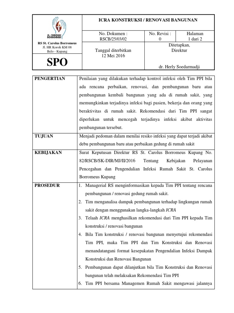 Spo Icra Konstruksi Renovasi Bangunan | PDF