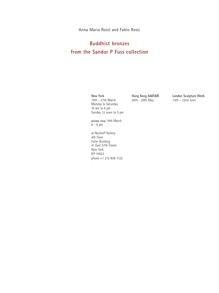 Buddhist Bronzes from Sandor Fuss Collection | PDF | Indian Religions ...