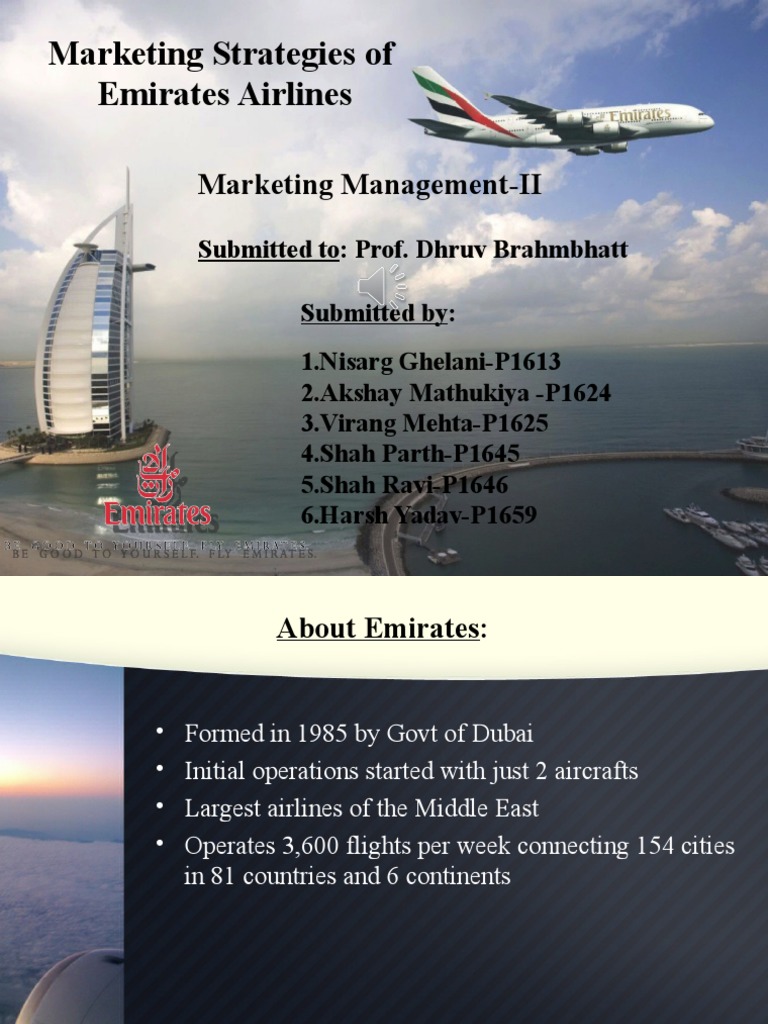 Marketing Strategies of Emirates Airlines | PDF | Emirates (Airline ...